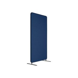 Akustik-Trennwand Softline Salsa, Textil, HxB 1360 x 800 mm, blau kaiserkraft
