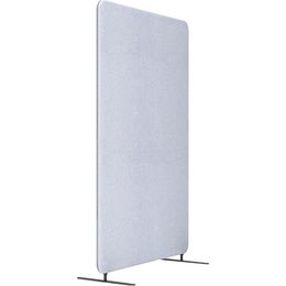 Akustik-Trennwand Softline Event, Textil, HxB 1700 x 1200 mm, lichtgrau kaiserkraft