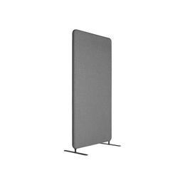 Akustik-Trennwand Softline Salsa, Textil, HxB 1360 x 800 mm, grau kaiserkraft