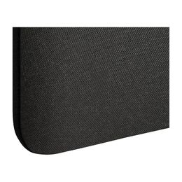 Akustik-Tischtrennwand Softline Salsa, nach unten h&auml;ngend, H&ouml;he 650 mm, Textil, Breite 800 mm, schwarz kaiserkraft