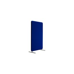 Akustik-Trennwand Softline Event, Textil, HxB 1500 x 800 mm, blau kaiserkraft