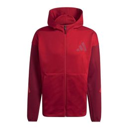 adidas Sportswear Athletic Zip-Up Hoodie 'Z.N.E.' male Red size S