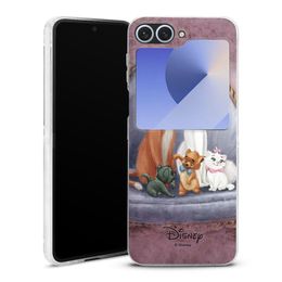 DeinDesign Galaxy Z Flip 6 Handy Hard Case Schutzh&uuml;lle transparent Smartphone Handy H&uuml;lle Aristocats Disney Official Licensed Product Hard Case