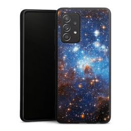DeinDesign Galaxy A52s 5G Handy Premium Silikon H&uuml;lle Handyh&uuml;lle schwarz Case Galaxy Weltall Star Silikon Premium Case