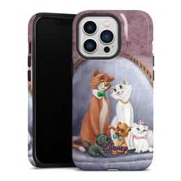DeinDesign iPhone 13 Pro Handy Panzer Handyh&uuml;lle robuste Outdoor H&uuml;lle Schutzh&uuml;lle gl&auml;nzend Disney Official Licensed Product Aristocats Tough Case