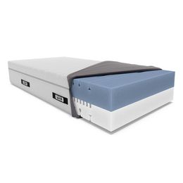 Die bett1 Boxspring Matratze - 28 cm hoch, ohne Metall-Federn, aus 100% Vollschaum, H&auml;rtegrad mittelfest/fester, 80x210