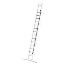 Hailo S80 ProfiStep duo, Aluminium-Schiebeleiter 2-teilig, 2x15 Sprossen (7215007)