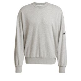 adidas Sportswear Sportsweatshirt 'Essentials' Herren Gr&ouml;&szlig;e M graumeliert / schwarz