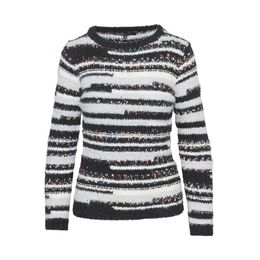 Koroshi Pullover 'Punto' Damen Gr&ouml;&szlig;e S schwarz / wei&szlig;