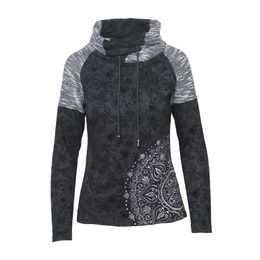 Koroshi Shirt Damen Gr&ouml;&szlig;e S grau / schwarz