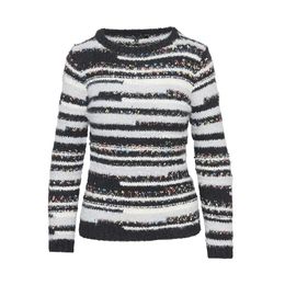 KOROSHI Pullover 'Punto' Damen Gr&ouml;&szlig;e S schwarz / wei&szlig;