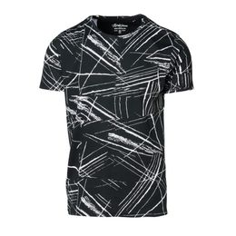 Koroshi T-Shirt Herren Gr&ouml;&szlig;e S schwarz / naturwei&szlig;