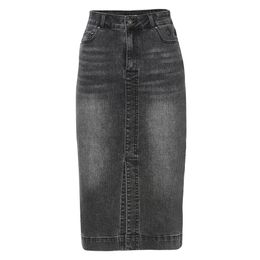 KOROSHI Rock Damen Größe 40 black denim