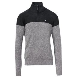 Koroshi Pullover Herren Gr&ouml;&szlig;e L grau / schwarz / wei&szlig;