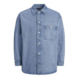 Jack & Jones Jack & Jones Hemd 'JORSantorini' Herren Gr&ouml;&szlig;e XL blue denim