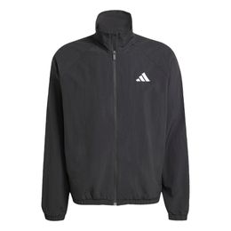 adidas Sportswear Sportjacke 'Essential' Herren Gr&ouml;&szlig;e L schwarz / wei&szlig;