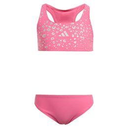 adidas Sportswear Sportbikini 'Glitter Bikini Set' M&auml;dchen Gr&ouml;&szlig;e 104 hellpink / silber