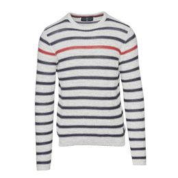 Koroshi Pullover Herren Gr&ouml;&szlig;e S nachtblau / rot / offwhite