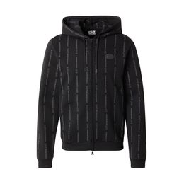 EA7 Emporio Armani Sweatjacke Herren Gr&ouml;&szlig;e XS hellgrau / schwarz