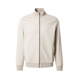 JOOP! Sweatjacke 'Wendeu' Herren Gr&ouml;&szlig;e M dunkelbeige / wei&szlig;
