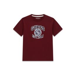 Guess T-Shirt Jungen Gr&ouml;&szlig;e 116 enzian / hellblau / weinrot / wei&szlig;