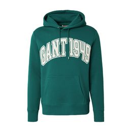 Gant Sweatshirt Herren Gr&ouml;&szlig;e XXL gr&uuml;n / wei&szlig;