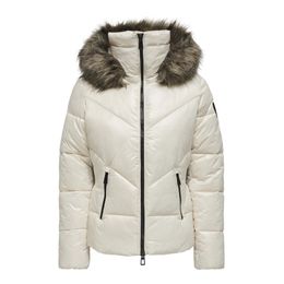 Only Jacke 'ONLFever' Damen Gr&ouml;&szlig;e XS hellbeige / schwarz Winterjacke