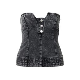 Hosbjerg Top 'Leah' Damen Gr&ouml;&szlig;e S black denim