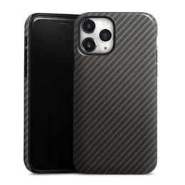 DeinDesign iPhone 11 Pro Handy Panzer Handyh&uuml;lle robuste Outdoor H&uuml;lle Schutzh&uuml;lle gl&auml;nzend Carbon Muster Metallic Look Tough Case
