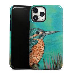 DeinDesign iPhone 11 Pro Handy Panzer Handyh&uuml;lle robuste Outdoor H&uuml;lle Schutzh&uuml;lle gl&auml;nzend Bird Painting Animals Tough Case