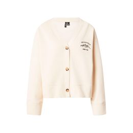 V&eacute;ro Moda Vero Moda Sweatjacke 'VMJAMIE' Damen Gr&ouml;&szlig;e L creme / braun