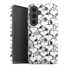 DeinDesign Galaxy S25 FE Handy Panzer Handyh&uuml;lle robuste Outdoor H&uuml;lle Schutzh&uuml;lle gl&auml;nzend Peanuts Snoopy Muster Tough Case