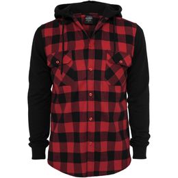 Urban Classics Button Up Shirt male size XXL Red / Black