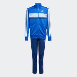 adidas Sportswear Tracksuit 'Seasonal Essentials Tiberio' boy size 176 Navy / Royal blue / Light blue / White
