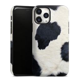 DeinDesign iPhone 11 Pro Handy Panzer Handyh&uuml;lle robuste Outdoor H&uuml;lle Schutzh&uuml;lle gl&auml;nzend Animal Print Animal Look Cow Skin Tough Case