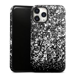 DeinDesign iPhone 11 Pro Handy Panzer Handyh&uuml;lle robuste Outdoor H&uuml;lle Schutzh&uuml;lle gl&auml;nzend Glitzer Snowflake Muster Tough Case