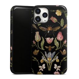 DeinDesign iPhone 11 Pro Handy Panzer Handyh&uuml;lle robuste Outdoor H&uuml;lle Schutzh&uuml;lle gl&auml;nzend Flower Wreath Bee Blossom Tough Case