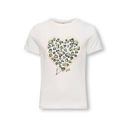 Only Girls T-Shirt 'KOGLany-Nina' M&auml;dchen Gr&ouml;&szlig;e 146/152 gold / pastellgr&uuml;n / schwarz / wei&szlig;