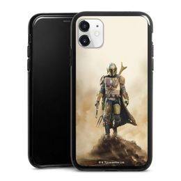 DeinDesign iPhone 11 Handy Silikon H&uuml;lle Case schwarz Handyh&uuml;lle The Mandalorian Star Wars Official Licensed Product