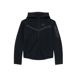 Nike Sportswear Sweatjacke 'TCH FLC' M&auml;dchen Gr&ouml;&szlig;e 147/158 dunkelgrau / schwarz