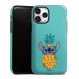 DeinDesign iPhone 11 Pro Handy Panzer Handyh&uuml;lle robuste Outdoor H&uuml;lle Schutzh&uuml;lle gl&auml;nzend Pineapple Lilo & Stitch Disney Tough Case