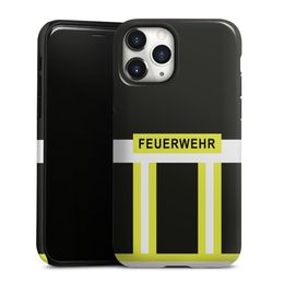 DeinDesign iPhone 11 Pro Handy Panzer Handyh&uuml;lle robuste Outdoor H&uuml;lle Schutzh&uuml;lle gl&auml;nzend Fire Fighter Fire Fighters Job Tough Case