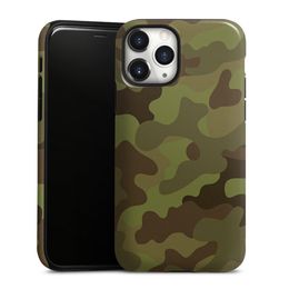 DeinDesign iPhone 11 Pro Handy Panzer Handyh&uuml;lle robuste Outdoor H&uuml;lle Schutzh&uuml;lle gl&auml;nzend Camouflage Tarnmuster Army Tough Case