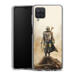 DeinDesign Galaxy A12 Handy Silikon H&uuml;lle Case transparent Handyh&uuml;lle Official Licensed Product The Mandalorian Star Wars Silikon Case