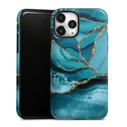 DeinDesign iPhone 11 Pro Handy Panzer Handyh&uuml;lle robuste Outdoor H&uuml;lle Schutzh&uuml;lle gl&auml;nzend Glitzer Marble Gemstone Tough Case