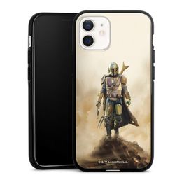 DeinDesign iPhone 12 mini Handy Silikon H&uuml;lle Case schwarz Handyh&uuml;lle The Mandalorian Star Wars Official Licensed Product