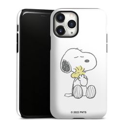 DeinDesign iPhone 11 Pro Handy Panzer Handyh&uuml;lle robuste Outdoor H&uuml;lle Schutzh&uuml;lle gl&auml;nzend Snoopy Peanuts Love Tough Case