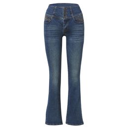 Koroshi Jeans Damen Gr&ouml;&szlig;e 30/31 dunkelblau