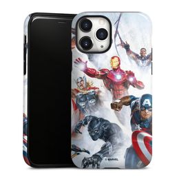 DeinDesign iPhone 11 Pro Handy Panzer Handyh&uuml;lle robuste Outdoor H&uuml;lle Schutzh&uuml;lle gl&auml;nzend Marvel Avengers Official Licensed Product Tough Case