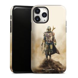 DeinDesign iPhone 11 Pro Handy Panzer Handyh&uuml;lle robuste Outdoor H&uuml;lle Schutzh&uuml;lle gl&auml;nzend Official Licensed Product The Mandalorian Star Wars Tough Case